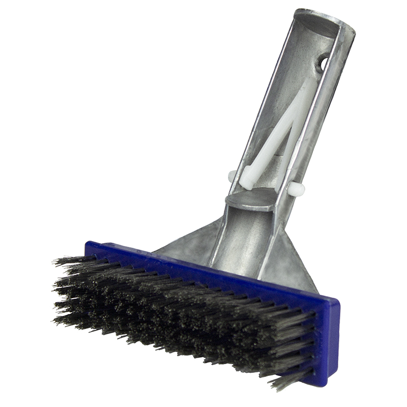 5" Aluminum-Back Algae Brush – Stainless Steel Bristles | Poolmaster