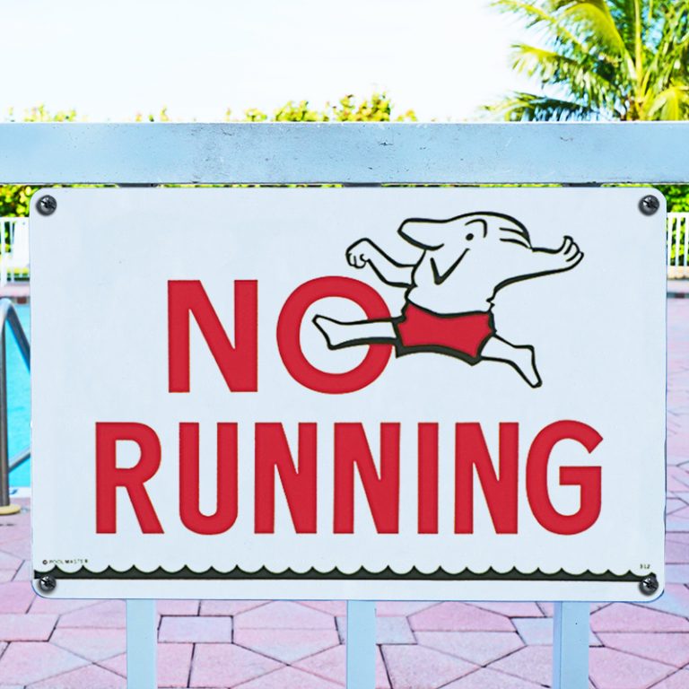No Running Sign | Poolmaster