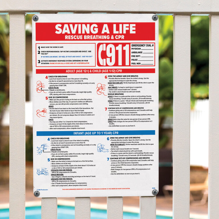 Saving a Life Sign | Poolmaster
