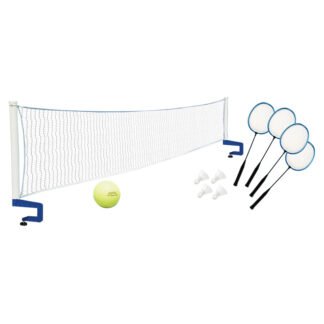 Above-Ground Mounted Poolside Badminton/Volleyball Game Combo | Poolmaster