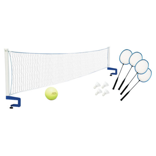 Above-Ground Mounted Poolside Badminton/Volleyball Game Combo | Poolmaster