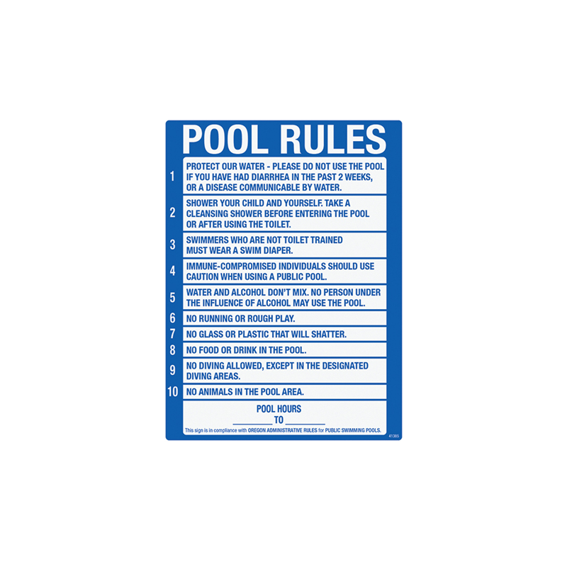Oregon Pool Rules | Poolmaster