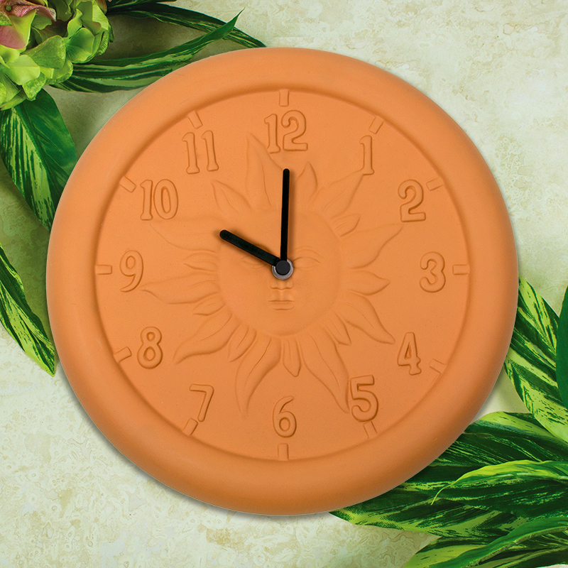 12'' Terra Cotta Clock | Poolmaster