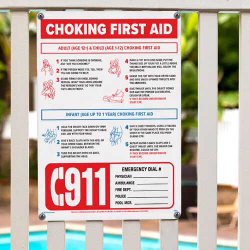 Choking First Aid Sign | Poolmaster